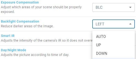 Camera Configure Tab