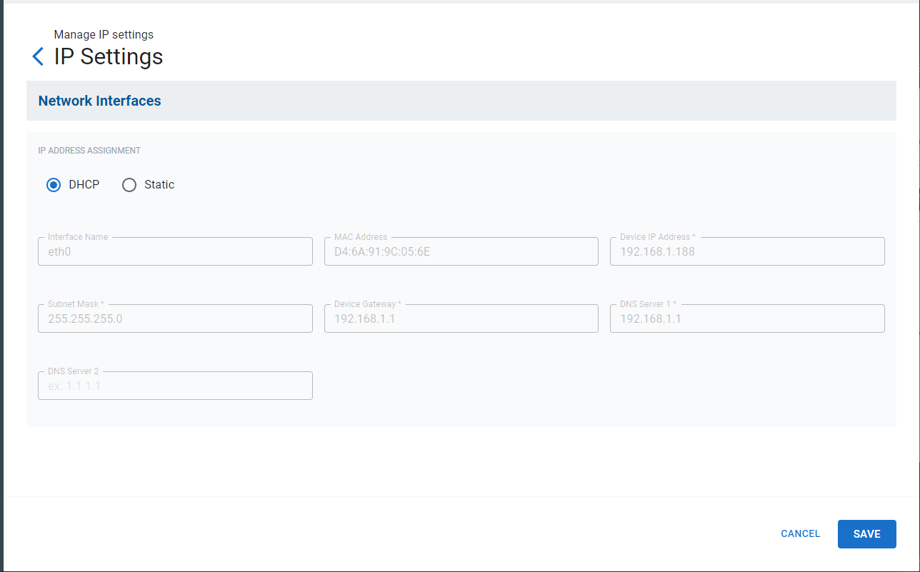 NVR Configure Tab