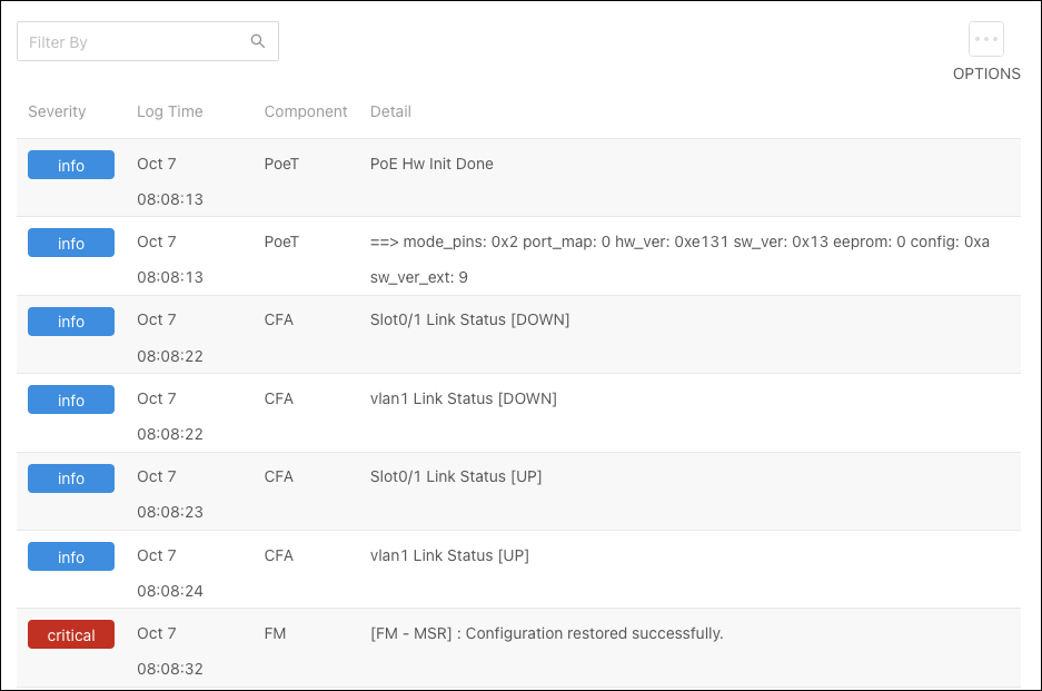System Log