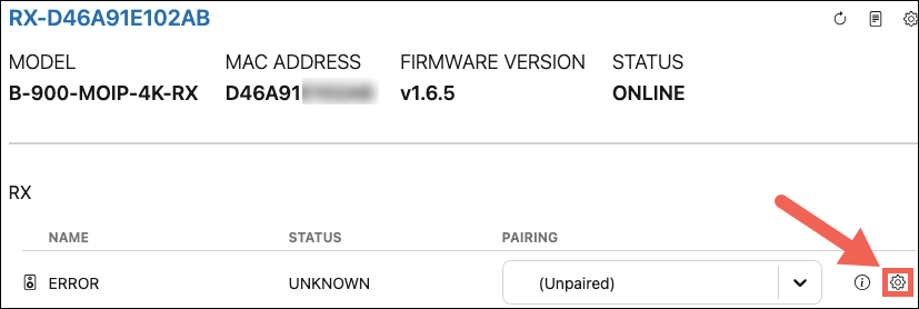 Configuring MoIP Video Receivers in the Local UI