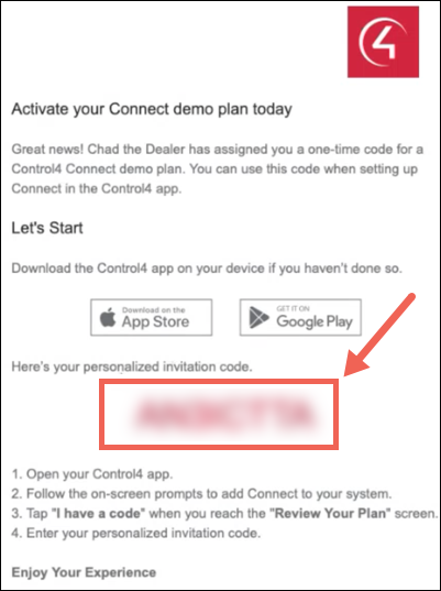 How to Assign a Control4 Connect Demo Plan to a System