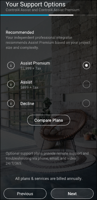 Upgrading a Control4 System to Connect, Assist, or Assist Premium